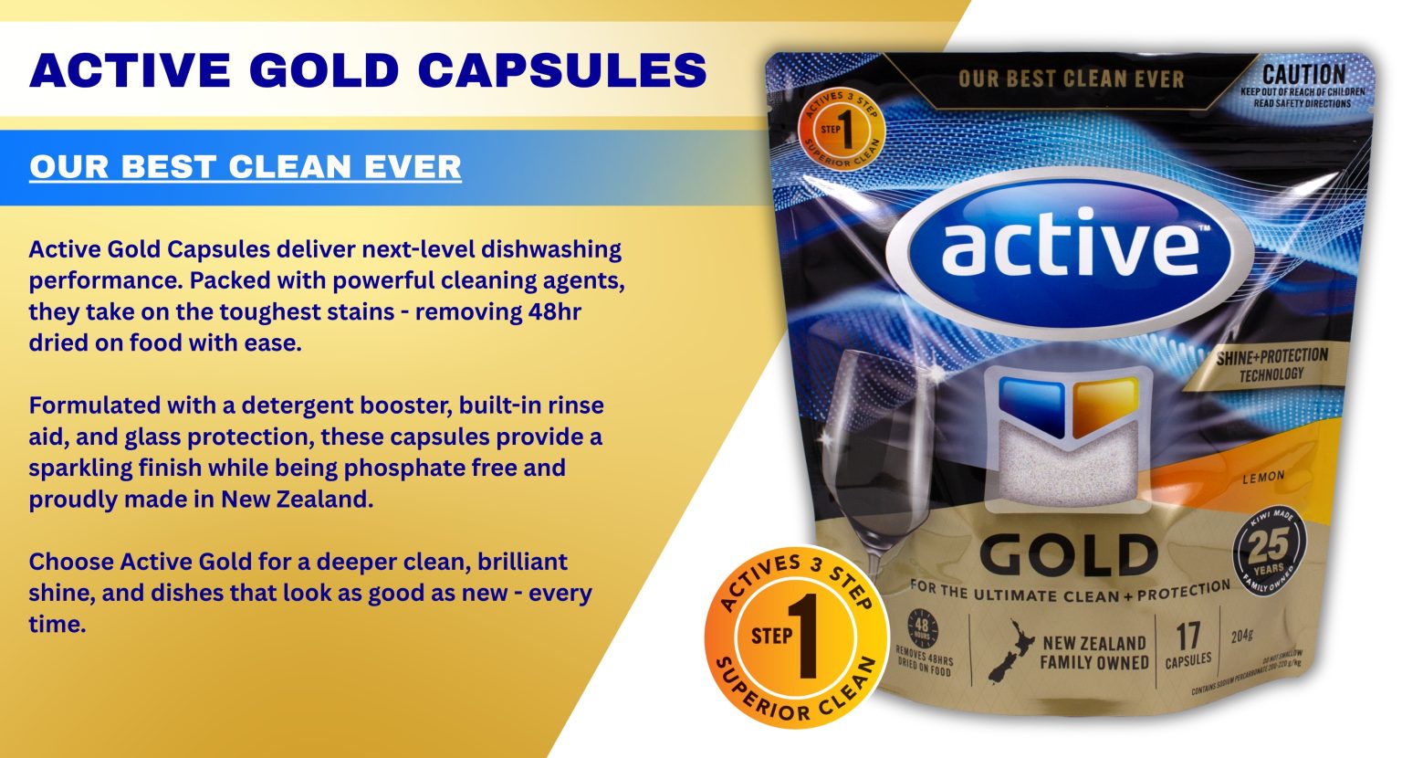 ACTIVE GOLD CAPSULES – Active Dishwashing