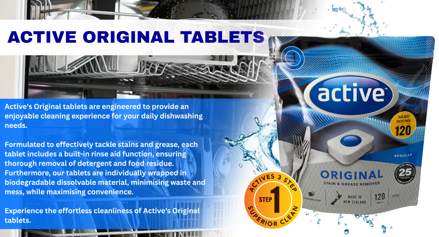 ACTIVE ORIGINAL TABLETS – Active Dishwashing