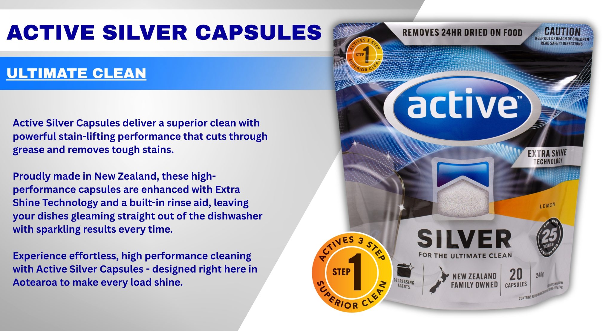 ACTIVE SILVER CAPSULES – Active Dishwashing